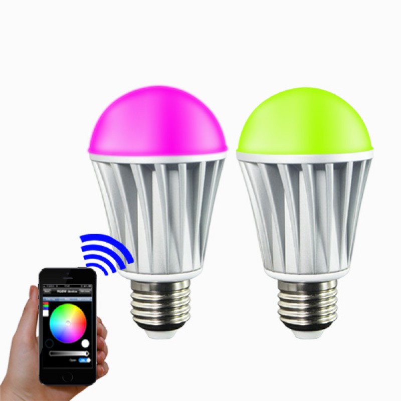 Lagute iOS App Bluetooth Control RGBW Color Magic LED Smart light Lamp ...