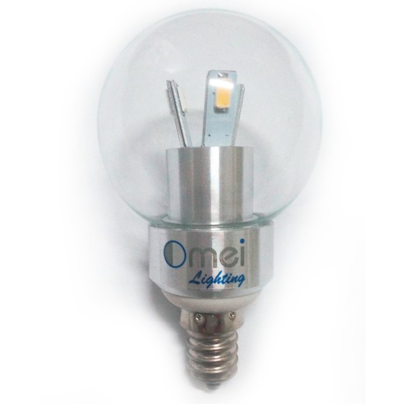 LED 3W E12 Candelabra Base Candle Light 40watt Chandelier Globe Bulb 6 ...