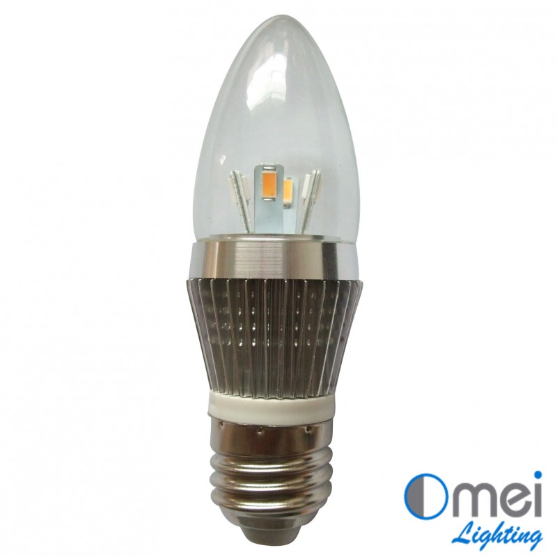 10piece LED E27 candle globe 4w halogen light Bulb CE RoHS Bullet Tiop