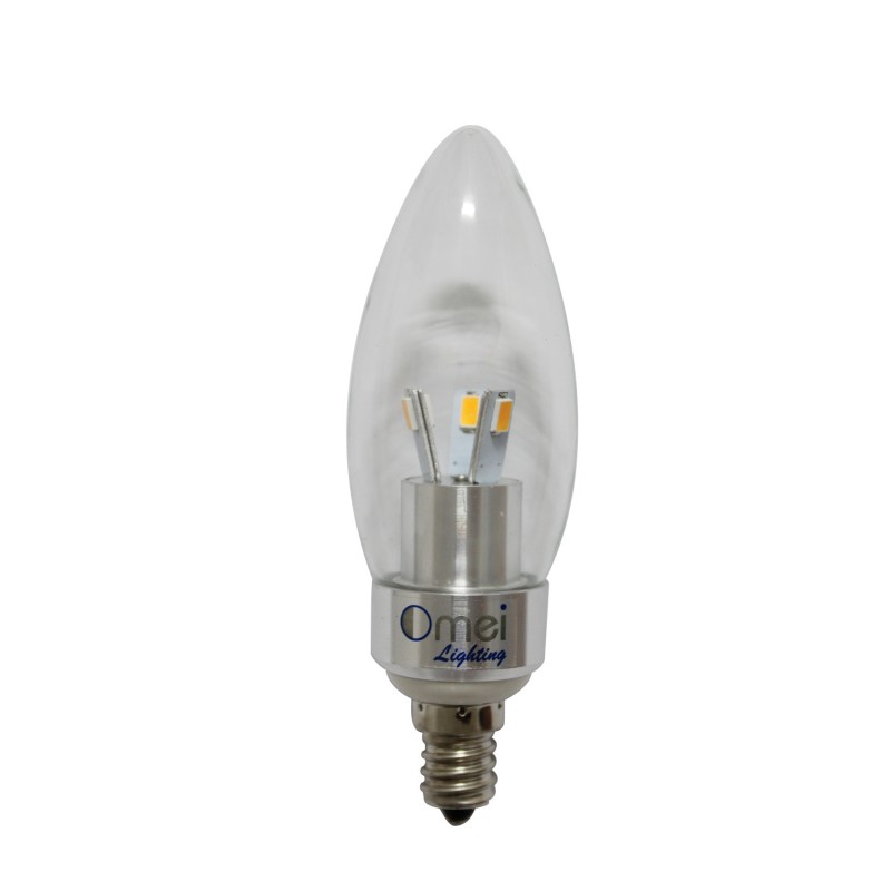 Dimmable LED 3W E12 Candelabra Base Warm White 3000k 6 - pack 40 watt ...