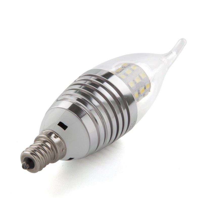 6 Pieces Pack LED Candelabra Bulb Daylight 6000k E12 Candelabra base ...