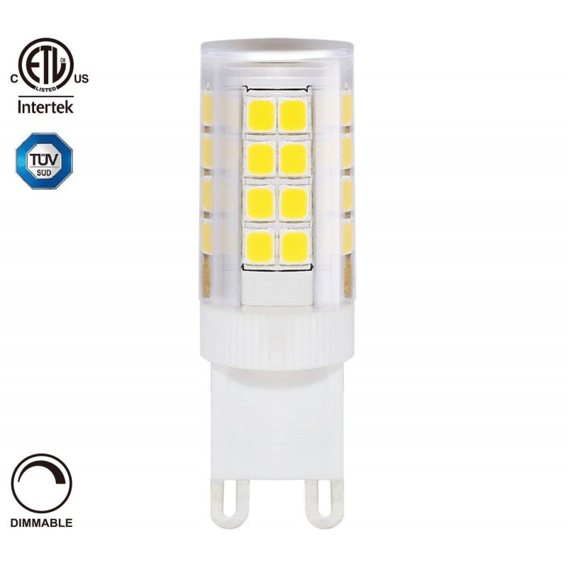 3.5W Dimmable G9 Base LED Bulb, ETL Listed, 40W Halogen Equivalent ...